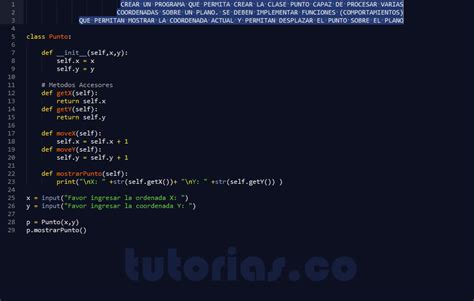 POO Python Clase Punto Tutorias Co