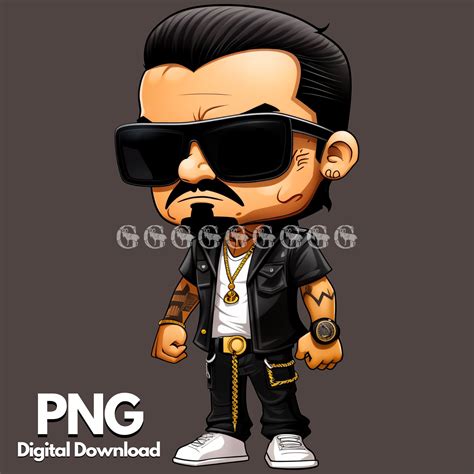 Chicano Latino Cholos Characters Png Bundle Hispanic Latin Clipart Gangsta Gangster