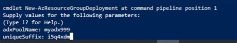 Cmdlet New Azresourcegroupdeployment At Command Pipeline Position 1 Supply Values For The