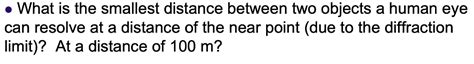 Solved What Is The Smallest Distance Between Two Objects A Chegg