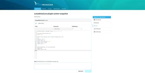 Create And Edit SCM Manager