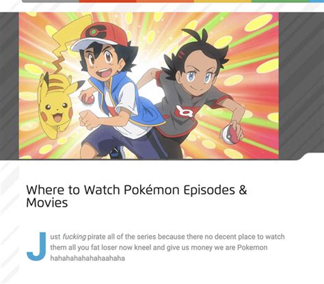 Did This Pokemon Webpage Update Weird Rpiracy