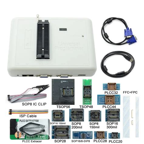rt809h programmer 2022 original 35 adapters with cabels emmc nand