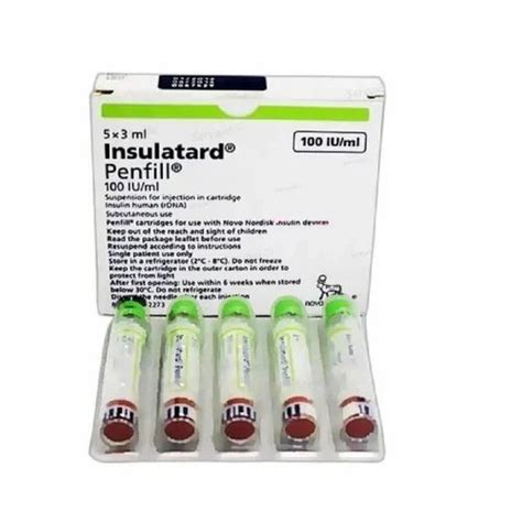 Insulatard Hm Penfil, 100U/ml, 3 ml at Rs 310/piece in Nagpur | ID ...