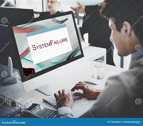 Error Halted System Disconnect Caution Concept Stock Image Image Of Inaccessible Denied 75518653