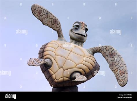 Statue Of Crush The Turtle Character From The Film Finding Nemo At