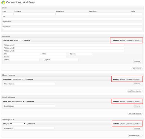 Feature Preview Visibility Connections