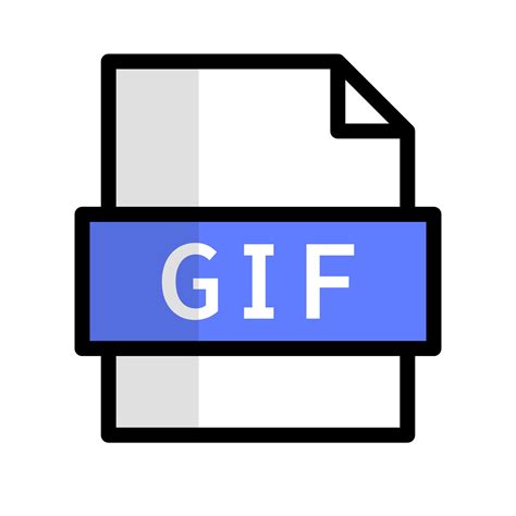 File Icon In Graphics Interchange Format Vector 26381817 Vector