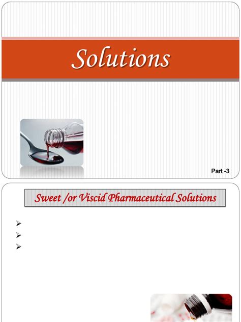 solutions part pdf syrup sucrose