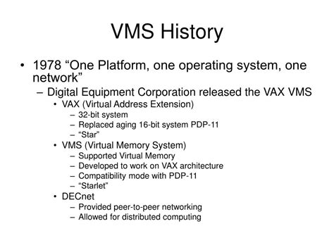 ppt vms operating system powerpoint presentation free download id