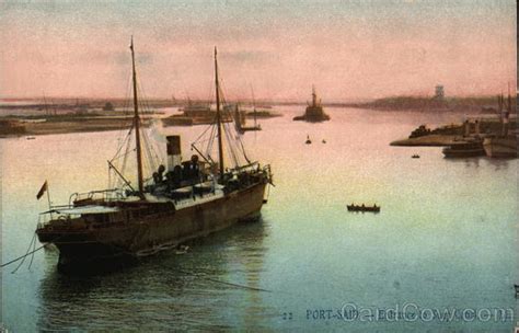 Entrance To Suez Canal Port Said Egypt Africa