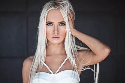 Portrait Of Lovely Model Outdoors Stock Image Image Of Beauty Casual