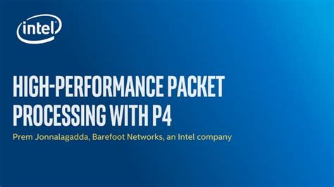 P4fpga Packet Acceleration Ppt