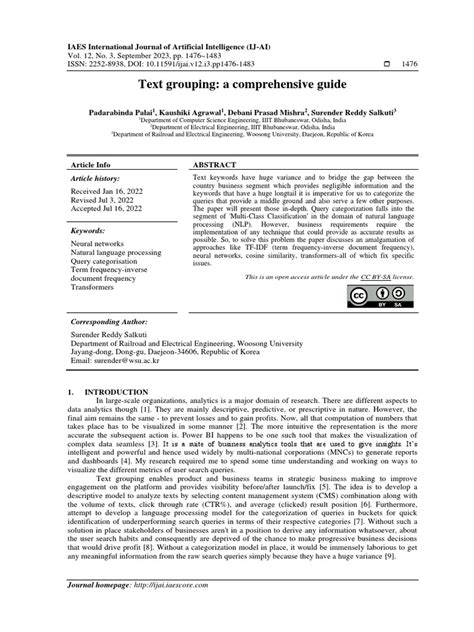 text grouping a comprehensive guide pdf information science cognitive science