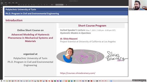 Opensees Tutorials Silvias Brainery