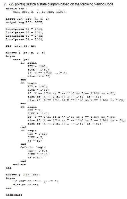 Solved Points Sketch A State Diagram Based On The Chegg