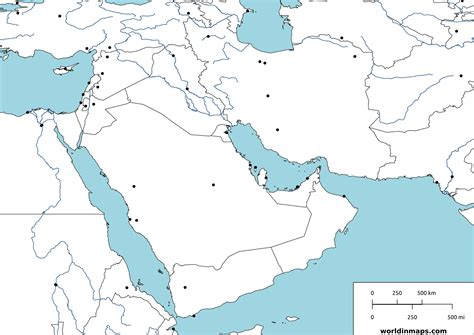 Middle East Outline Map Geography Pinterest Outlines