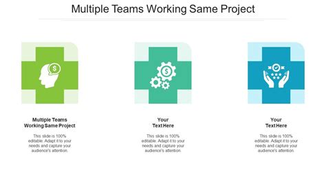 Multiple Teams Working Same Project Ppt Powerpoint Presentation Summary Grid Cpb Presentation
