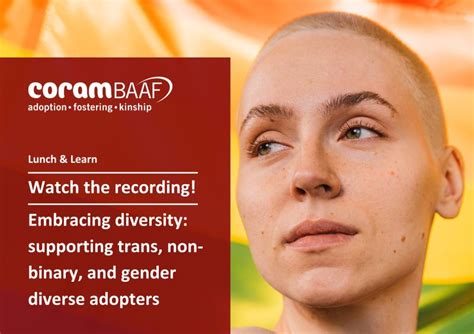 A Presentation On Trans Non Binary And Gender Diverse Adopters Corambaaf Posted On The
