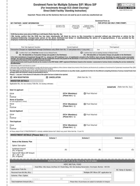 Fillable Online 3 Scheme Sip Form Cdr Fax Email Print Pdffiller