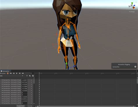 animation rigging only in play mode how do i preview the animation