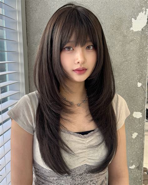 압구정로데오 키오프 조은지 ㅣ레이어드펌 하이레이어드펌 실버브라운 헤어컨설팅 하이레이어드펌 실버브라운 🤎 얼굴라인으로 쌓이는 층감으로 볼륨감과 여백커버까지 한번에