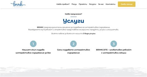 Услуги Brimki Интерактивно съдържание за вграждане в уебсайт