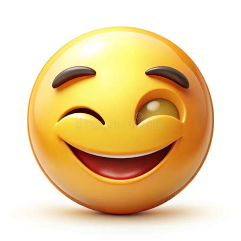 Winking Emoji Character Holding Blank Sign Stock Illustration