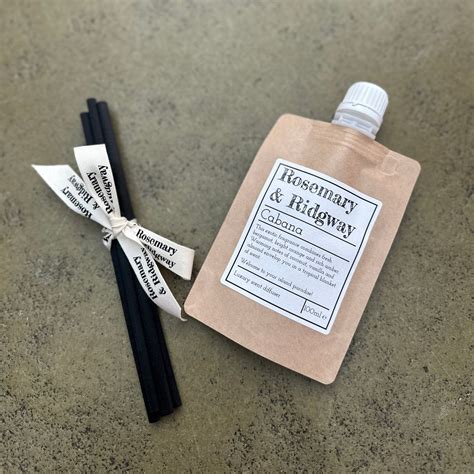 Diffuser Refill Pouch And Replacement Reeds Rosemary And Ridgway
