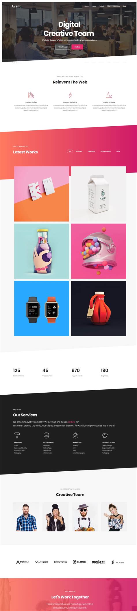 Avant Multipurpose Responsive Wordpress Theme By Shivdesigns Codester