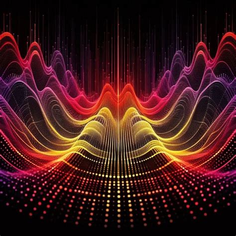 An Abstract Representation Of A Analog Sound Frequency Showcases An Abstract Representation Of A Analog Sound Frequency Showcases