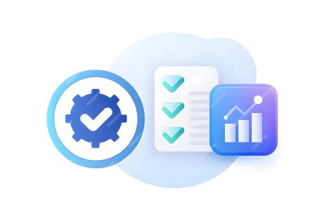 premium photo 3d ai predictive maintenance and qa check icons for