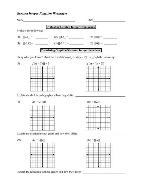 Worksheet Piecewise Functions Answer Key Ame My Id