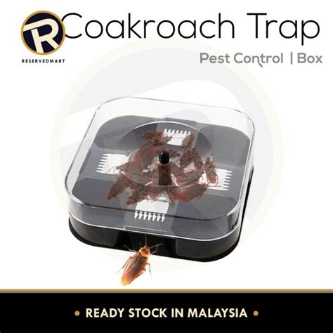 Reservedmart Cockroach Trap Box Pest Bug Catcher Control Box Killer Reusable Cockroach Trap Box
