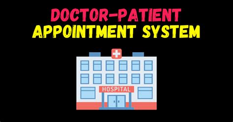 Doctor Patient Appointment System In Python Using Flask With Source Code 2025 Machine