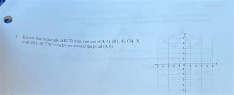 Solved Rotate The Rectangle ABCD With Vertices Chegg