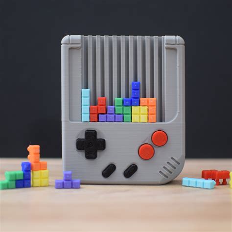 3d File Mini Tetris Gameboy Retro Console And Container 🎲・3d Print