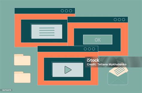 팝업 복고풍 창 비디오 및 오디오 플레이어 데스크톱 브라우저 대화 상자와 오래 된 컴퓨터 인터페이스 사용자 인터페이스에 대한 숫자 정보입니다 팝업 사용자 Ui 및 Ux의