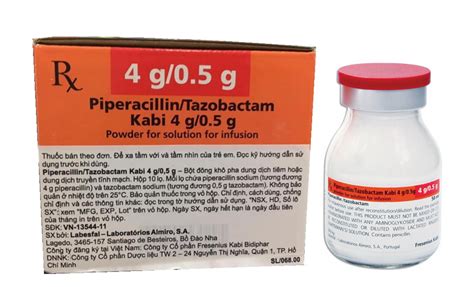 Thuốc Kháng Sinh Piperacillin Tazobactam Kabi