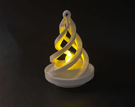 Spiral Tree Lamp Christmas Ornament By Lameen Download Free Stl
