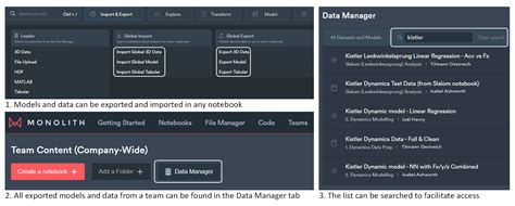 Data And Model Management Monolith Support