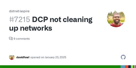 Dcp Not Cleaning Up Networks · Issue 7215 · Dotnetaspire · Github