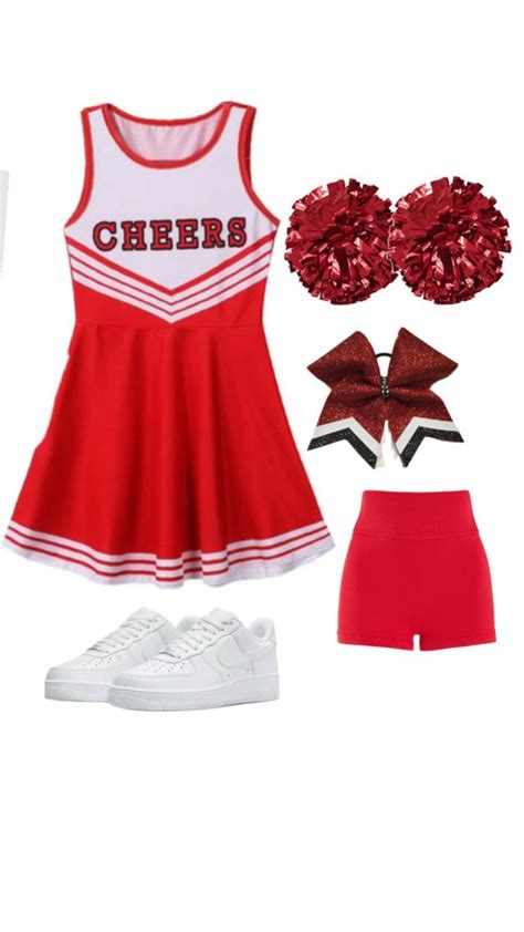Best 12 Red And White Cheer Uniform Customized Cheerleading Uniform