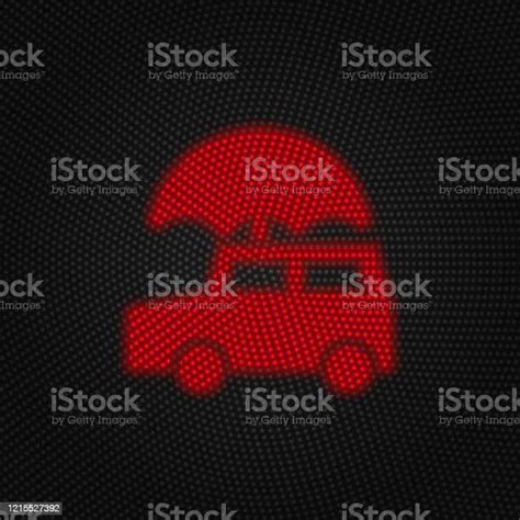 자동차 자동차 보험 아이콘 신호등 기호 복고풍 스타일의 벡터 아이콘 트래픽 기호 벡터 아이콘입니다 보험 개념 벡터 그림입니다 0명에 대한 스톡 벡터 아트 및 기타 이미지