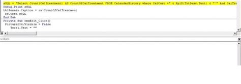 Resolved How To Display Total Treatment Of Customer In A Text Box