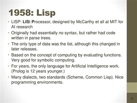 Ppt Programming Languages Some History And Perspective Powerpoint