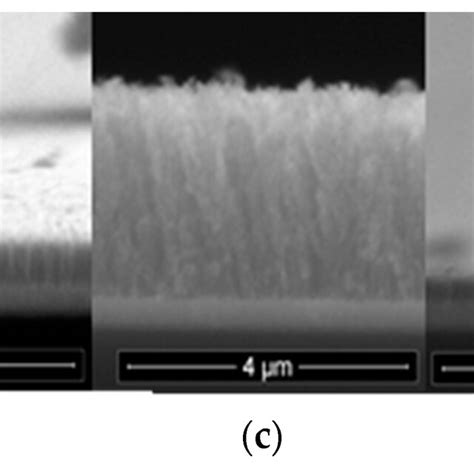Sem Micrographs Of Samples With The Mesoporous Tio2 Deposited Directly Download Scientific