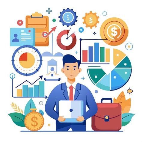 Modern Business And Finance Concepts Illustration Elements Premium Ai Generated Vector