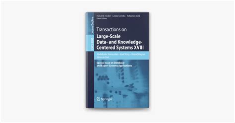 ‎transactions On Large Scale Data And Knowledge Centered Systems Xviii En Apple Books