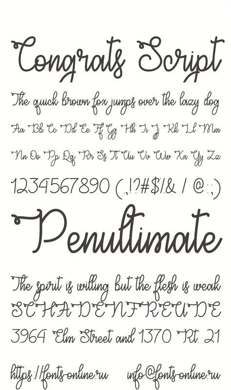 Congrats Script Font